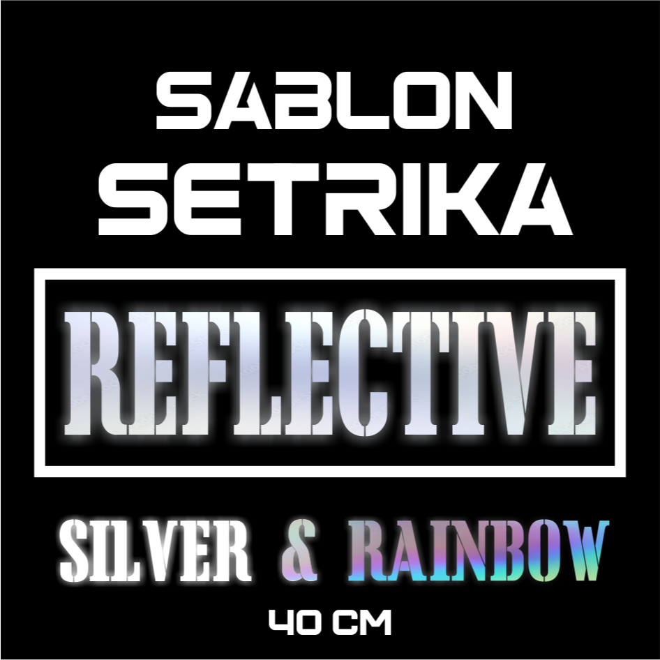 Jual SABLON SETRIKA REFLECTIVE SILVER UKURAN 40 CM | Shopee Indonesia