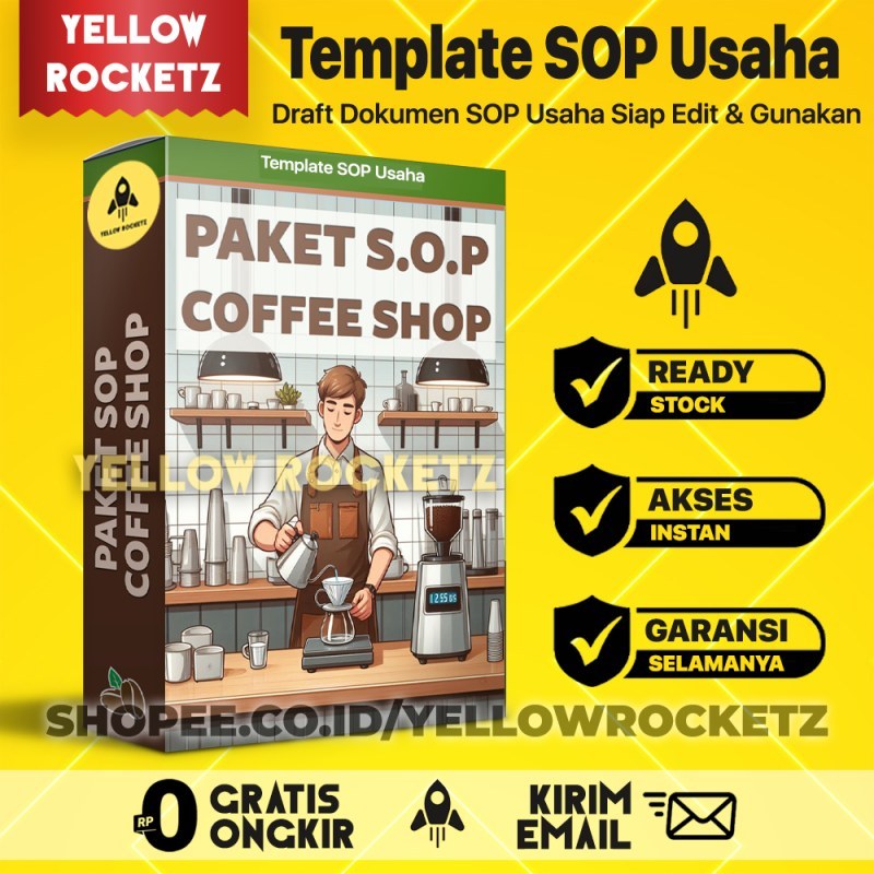 Jual Paket SOP COFFEE SHOP + BONUS Modul Barista Kopi - Prosedur ...