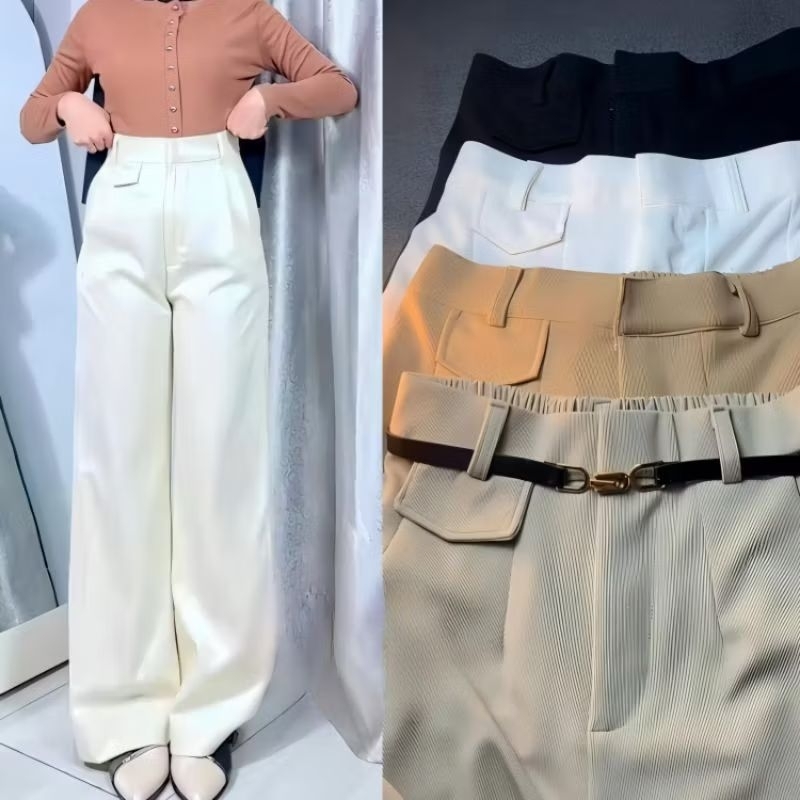 Jual ORO PANTS KNIT JAPAN LINE PREMIUM. Celana Kerja Wanita Semi Formal ...