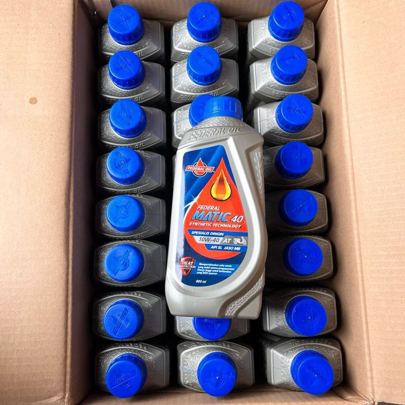 Jual Oli Federal Matic abu 0,8 L / 800ml (1dus isi 24botol) | Shopee ...