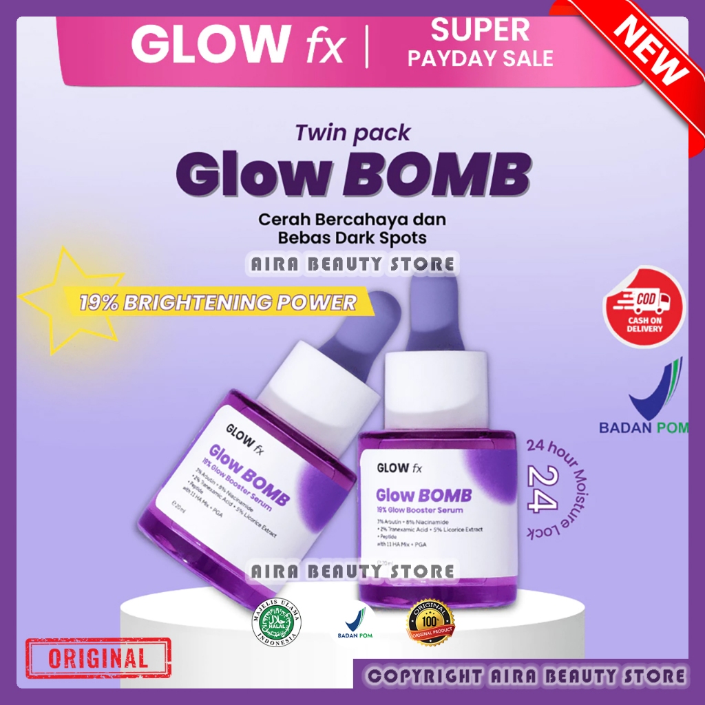 Jual GLOW FX Serum Wajah Glow Bomb Serum - Serum Glowing & Bekas ...