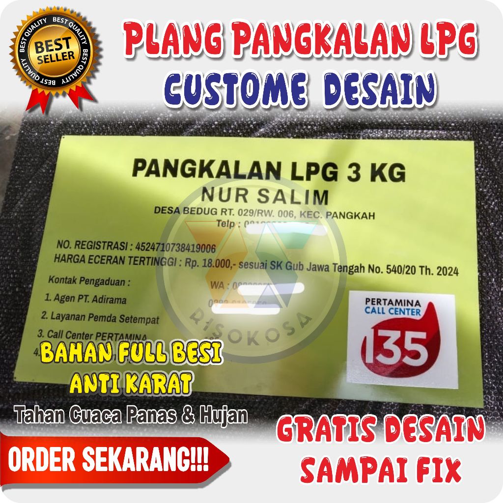 Jual PLANG BESI PANGKALAN LPG CUSTOME | Shopee Indonesia