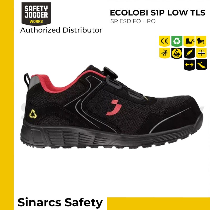 Jual Sepatu Safety Jogger ECOLOBI S1P Low TLS - Black / Hitam | Shopee ...