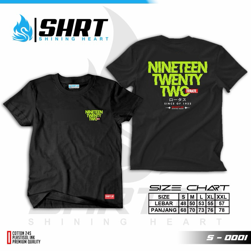 Jual S-0001 Kaos PSHT Nineteen Twenty Two (BAHAN COTTON COMBED 24s ...