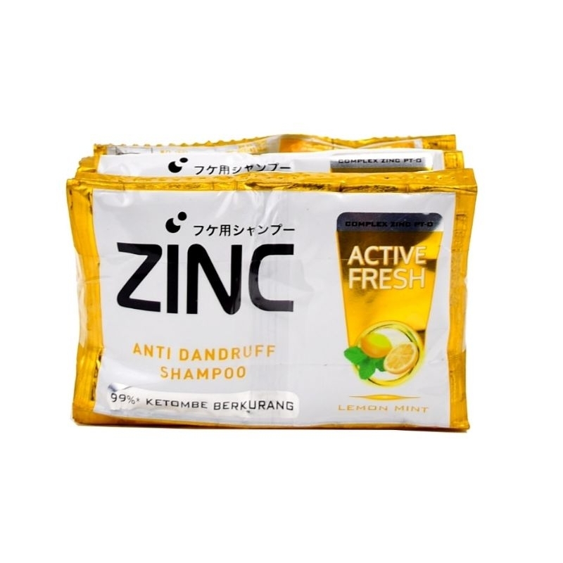 Jual Zinc Shampoo 12x2 Sachet 10ml – Anti Ketombe dan Rambut Rontok ...