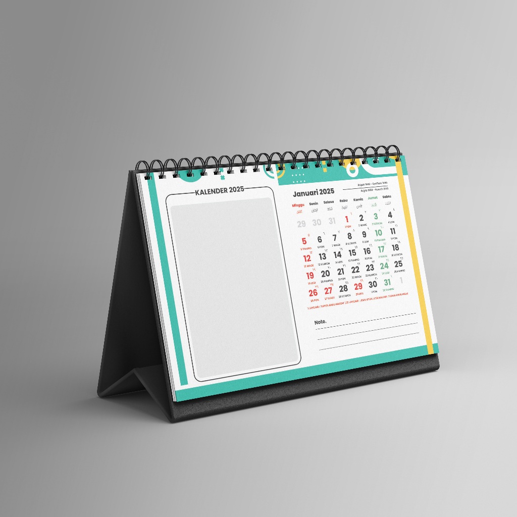 Jual Kalender Meja Premium A5 - Full custom -13 Lembar - Full Spiral ...