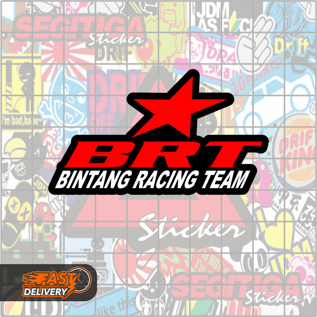Jual Sticker BRT Bintang Racing Team Ukuran 7x4 Cm | Shopee Indonesia