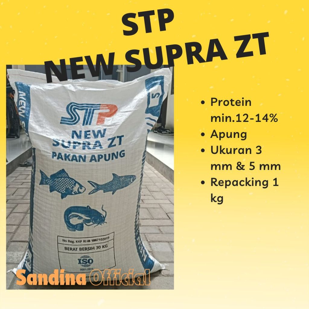 Jual STP NEW SUPRA ZT JAPFA PAKAN PELET IKAN LELE MAS PATIN MUJAER NILA ...