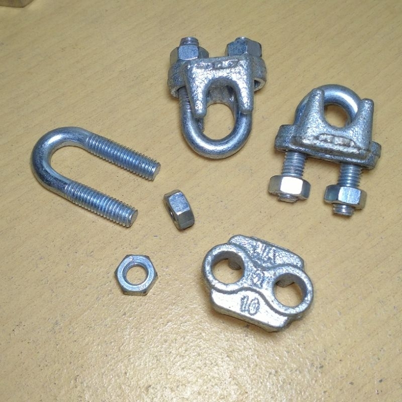 Jual clamp seling buldog m10 kuku macan /original wire clip pengikat ...