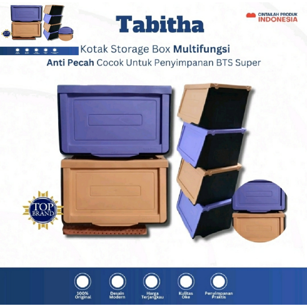 Jual Tabitha Box Serbaguna Tumpuk / Kotak Penyimpanan / Rak Tumpuk ...
