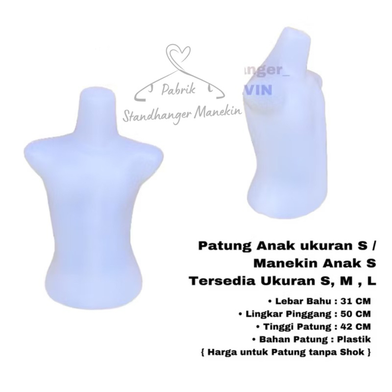 Jual PATUNG ANAK BENING SIZE S | MANEKIN PLASTIK BADAN ANAK | Manekin ...
