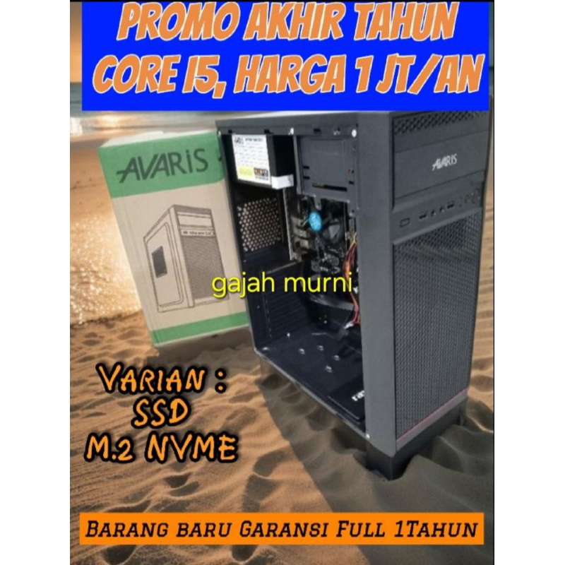 Jual Pc Rakitan Core i5 4590 Gen 4 / Cpu Komputer Kantor H81 NVME Baru ...