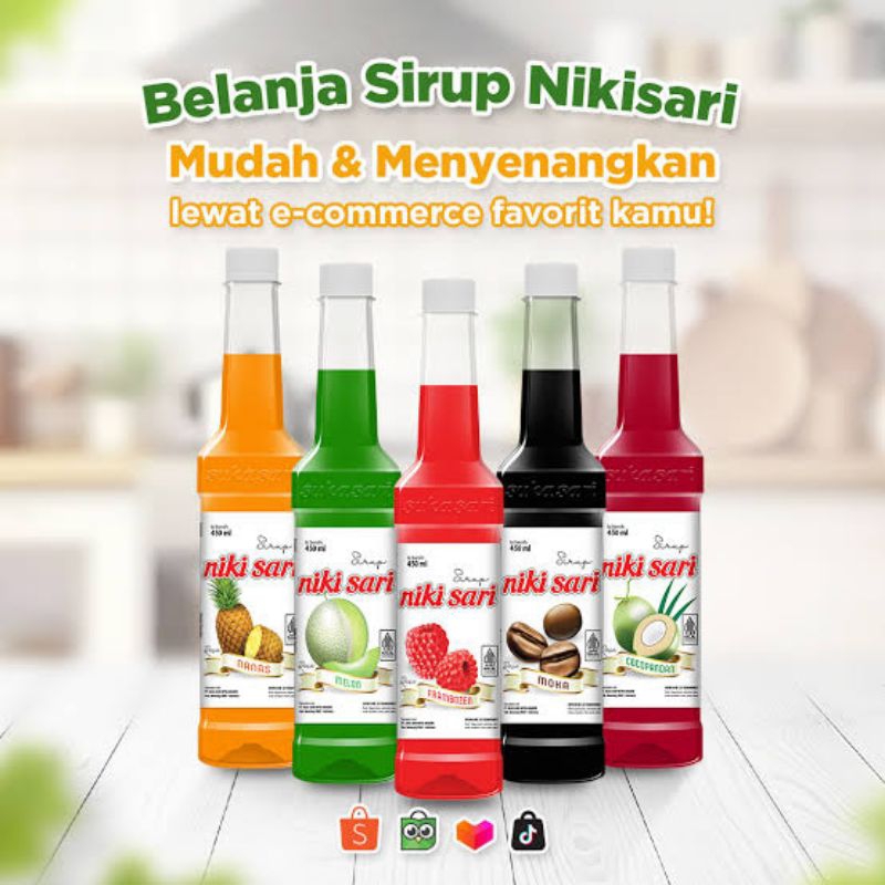 Jual Sirup Niki Sari Kemasan Botol Plastik | Shopee Indonesia