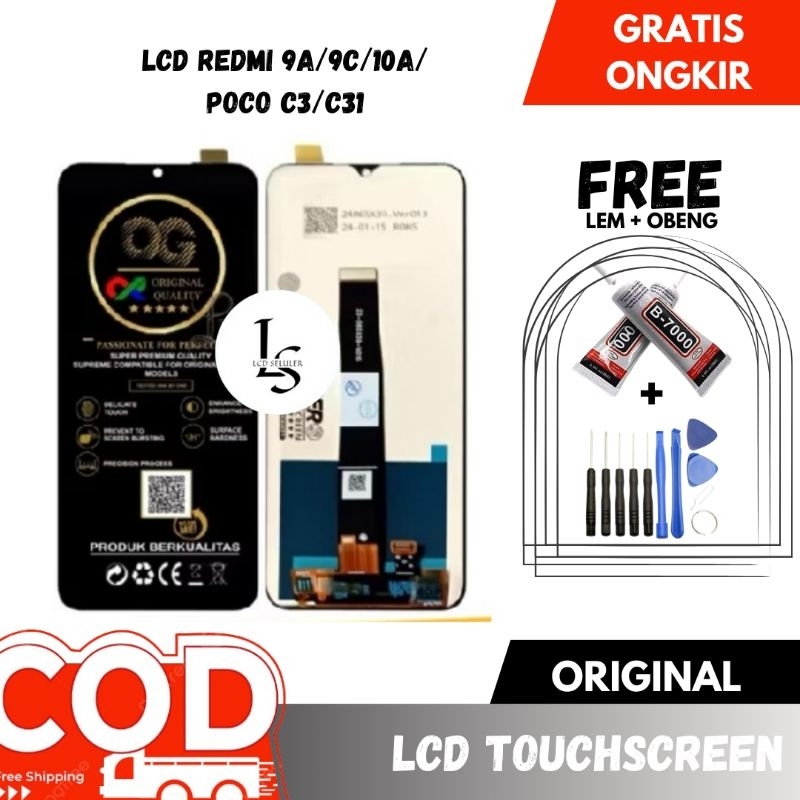 Jual Lcd Touchscreen XIAOMI REDMI 9A/9C/10A/ POCO C3/C31 Original ...