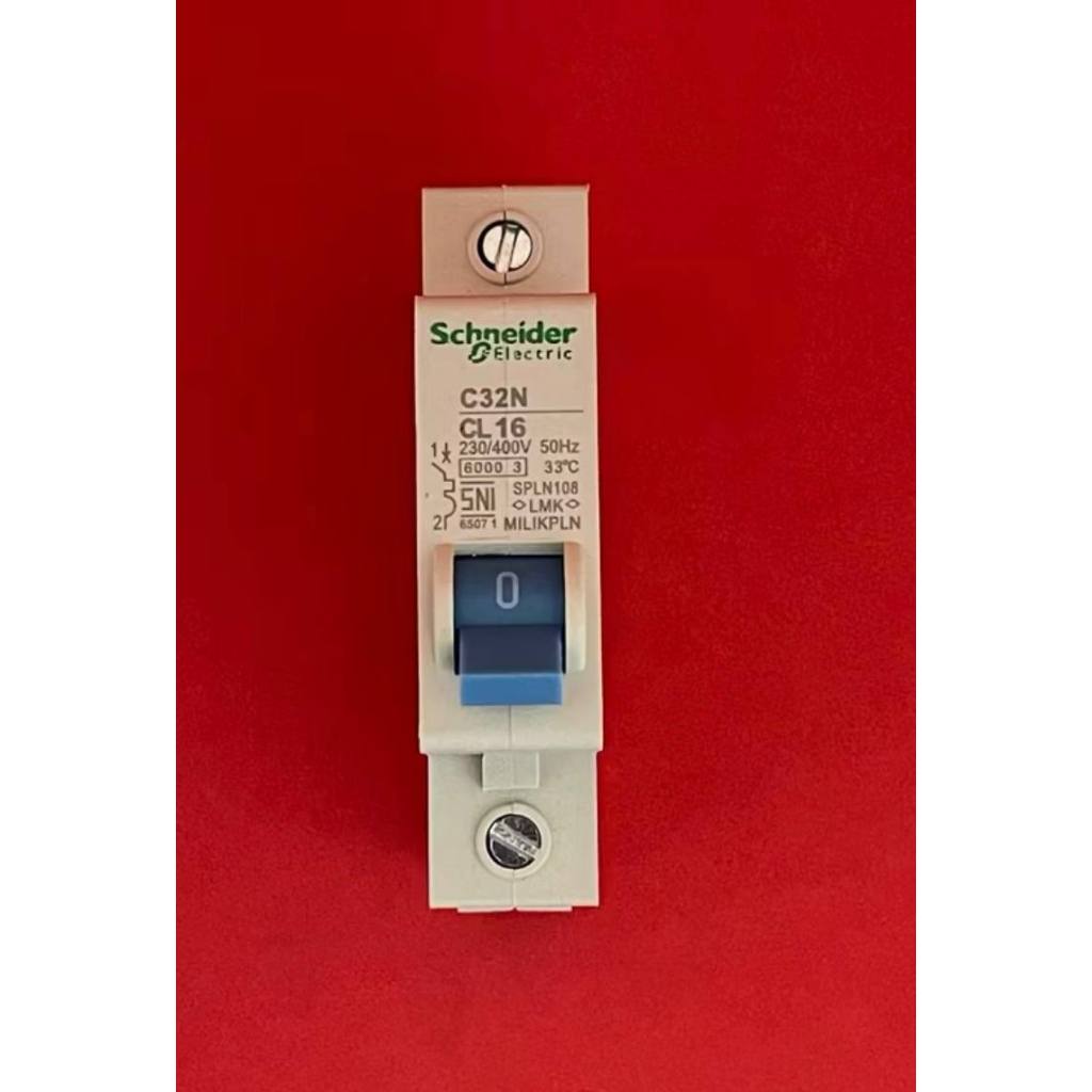 Jual Schneider Mcb 16 Amphere 1 Phase Elektrik SPLN PLN Original Breker ...