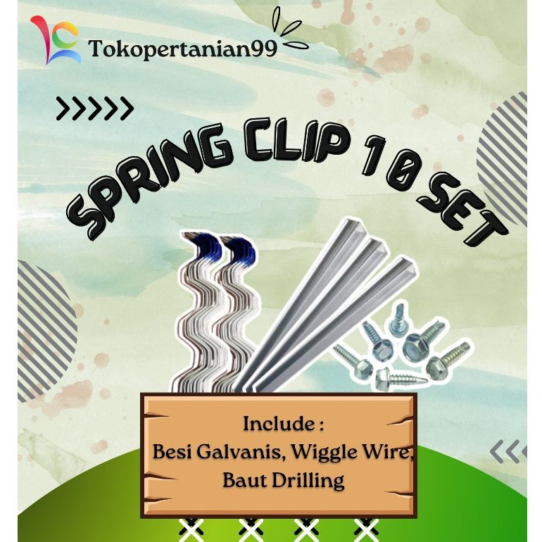 Jual Spring Clip Penjepit Plastik UV Greenhouse Isi 10 Set Termurah ...