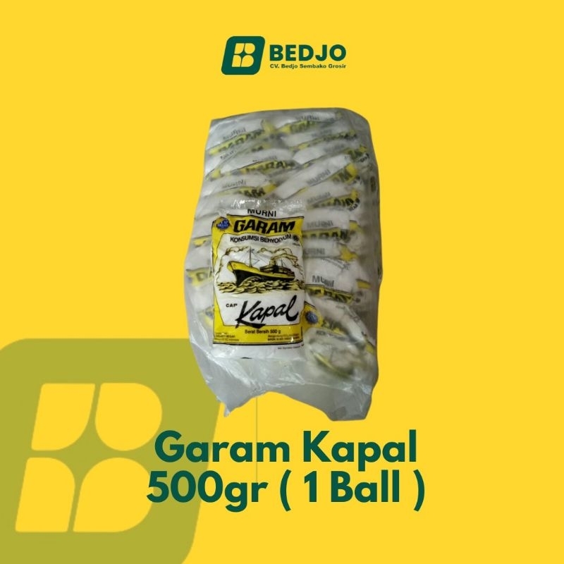 Jual Garam Cap Kapal 500g 1 ball isi 20 bungkus | Shopee Indonesia