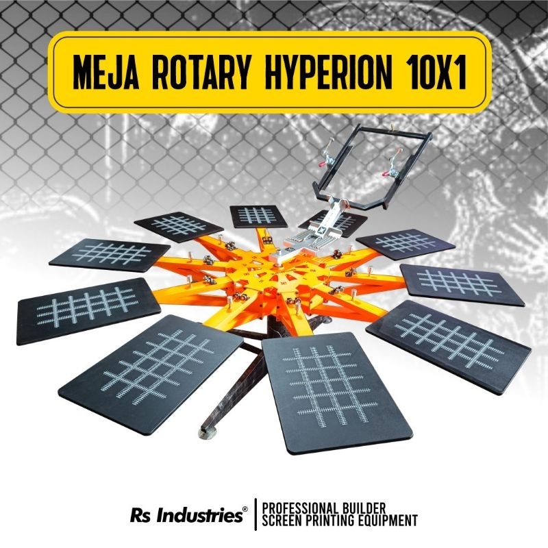 Jual MEJA SABLON ROTARY HYPERION 10X1 - RS INDUSTRIES | Shopee Indonesia