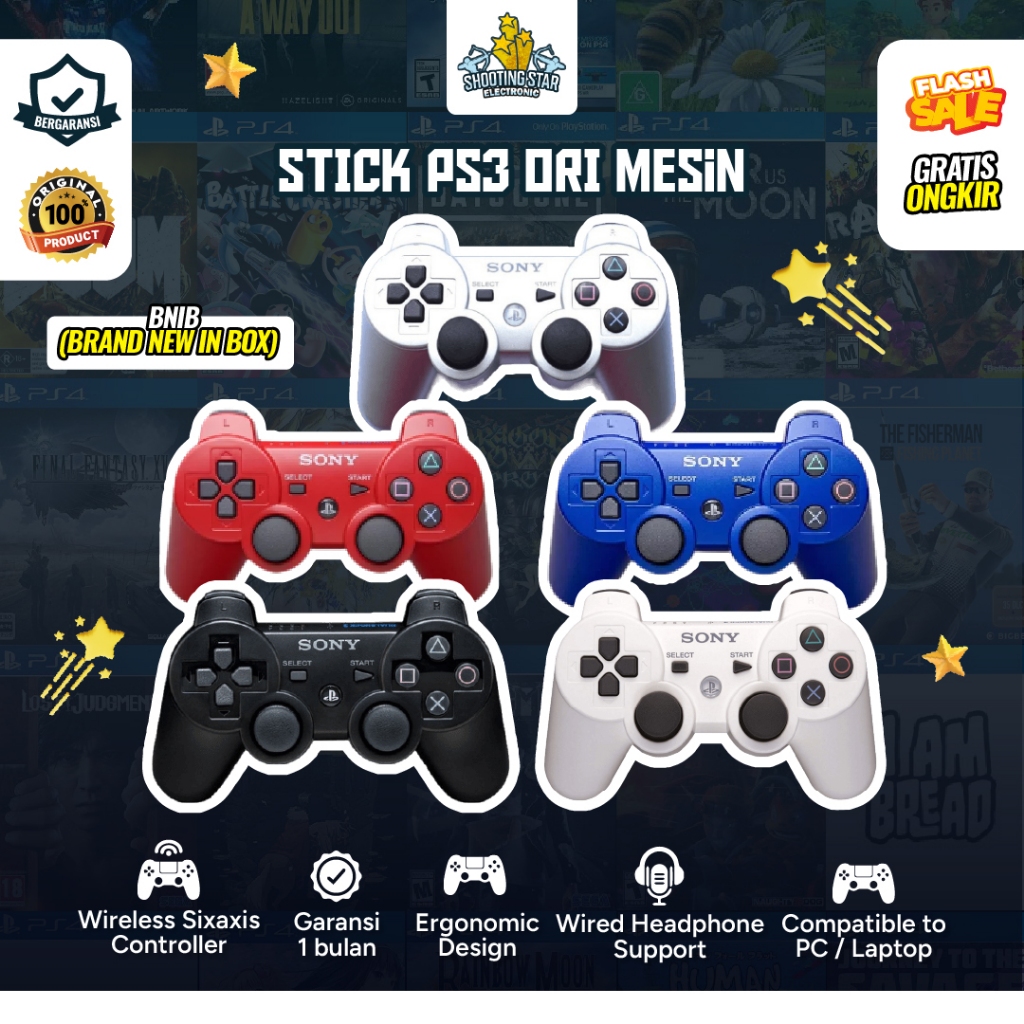 Jual Stik PS3 Joystick Wireless Controller Original Mesin | Shopee ...