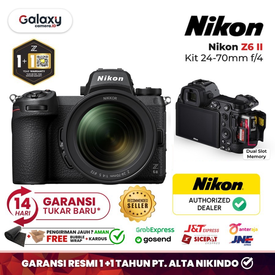 Jual Nikon Z6 II Nikon Z6II Nikon Z6 Mark II Kit 24-70mm f4 Garansi Resmi | Shopee Indonesia