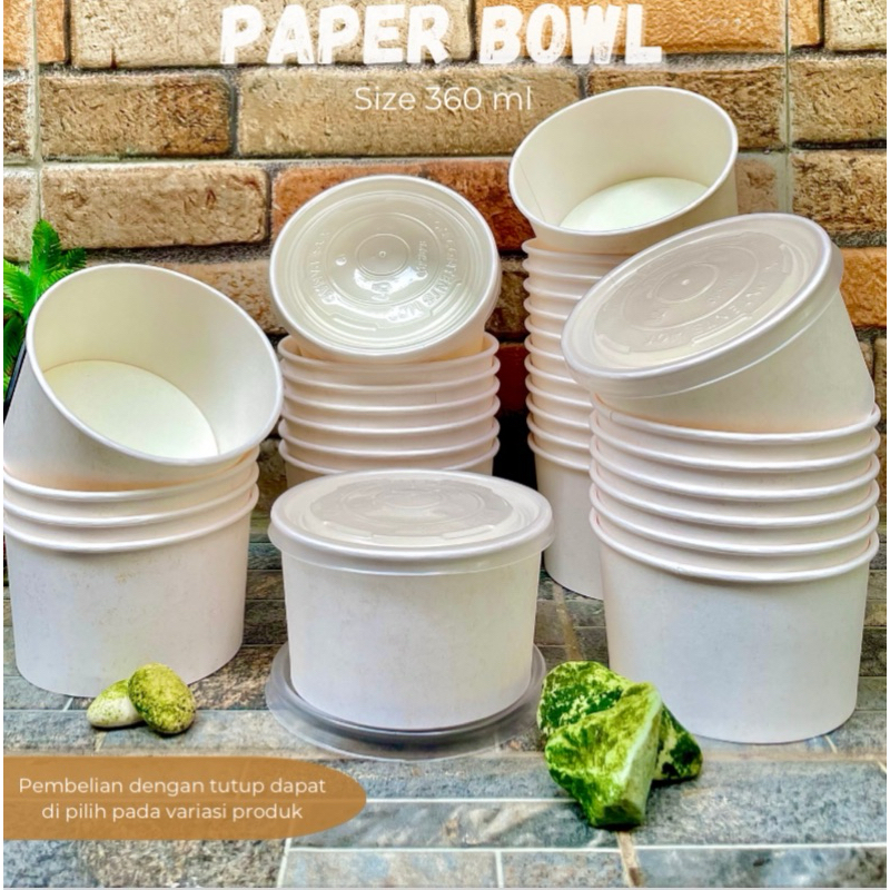 Jual PAPER BOWL 360ML MURAH | Shopee Indonesia