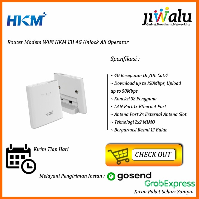 Jual Router Modem WiFi HKM 131 4G Unlock All Operator | Shopee Indonesia