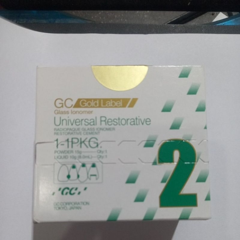 Jual bahan dental tambal gigi fuji 2 gold label gc fuji ll universal ...
