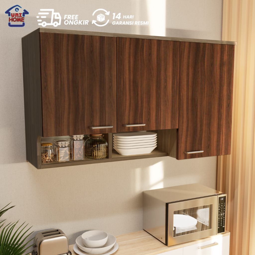 Jual Unihome - Kitchen Set Atas 3 Pintu Minimalis | Lemari Rak Gantung ...