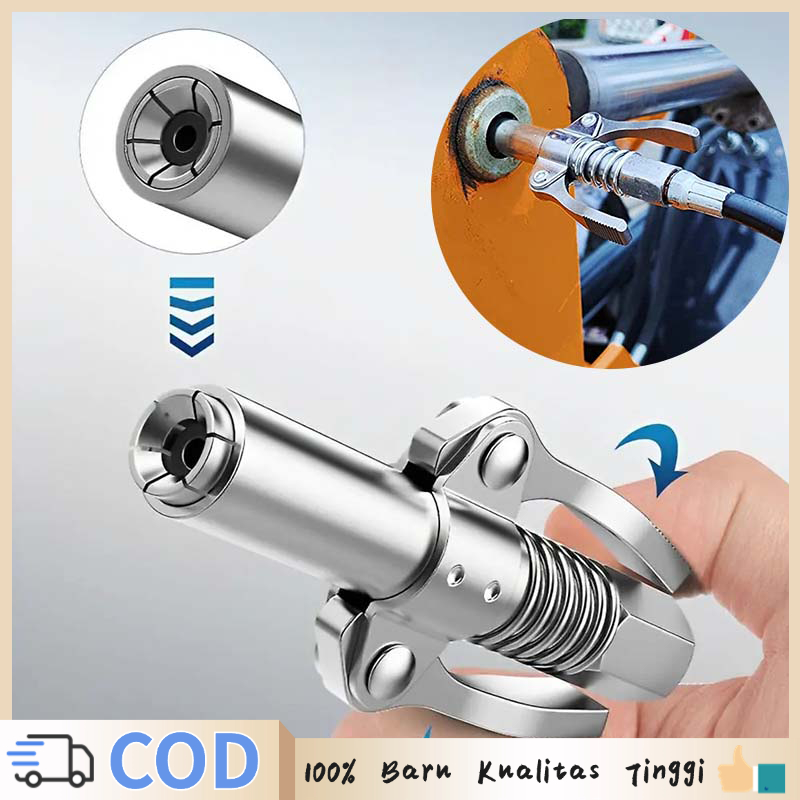Jual Grease Gun Kepala Pompa Grease Rilis Cepat Grease Gun Coupler Alat ...