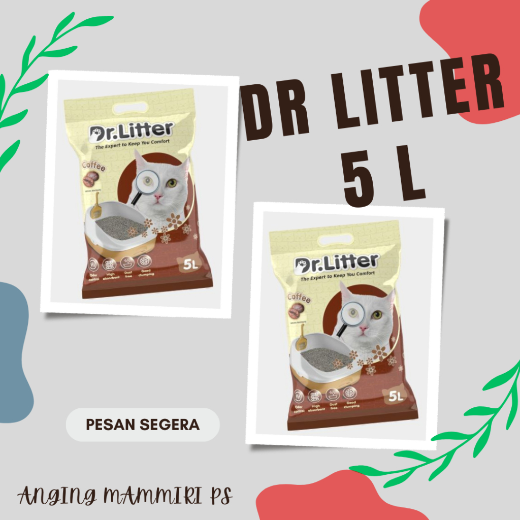 Jual DR LITTER 5 L (Pasir kucing dengan banyak varian aroma) | Shopee ...