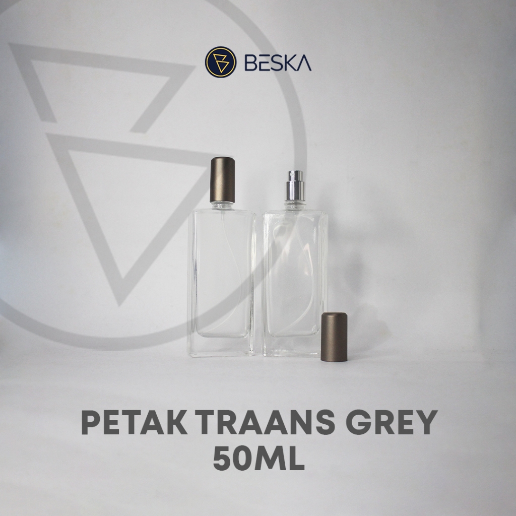 Jual 136 [LUSIN] BOTOL PETAK TRANS DRAT 50ML GREY - BESKA GROSIR ...