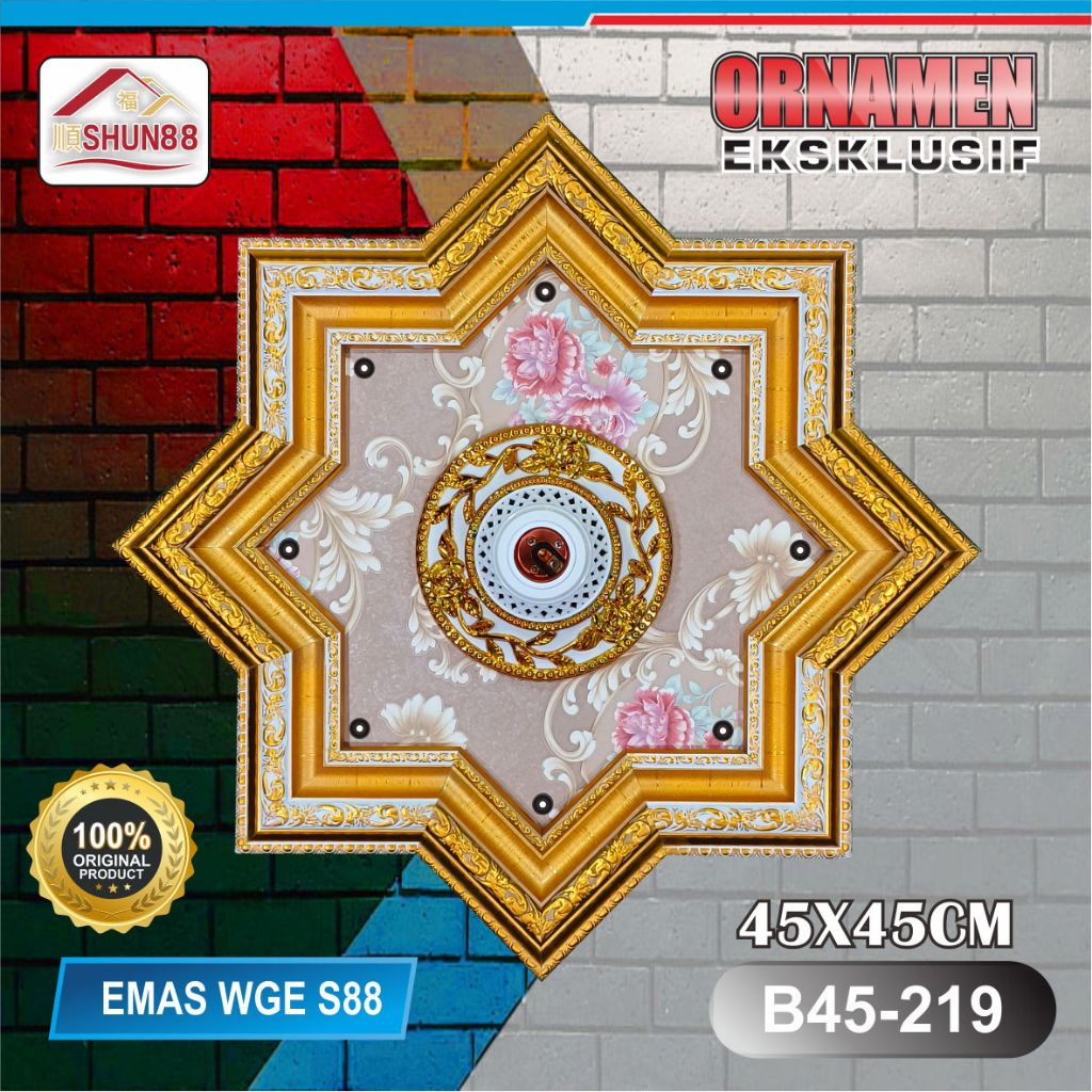 Jual Ornamen Lampu PVC / Ornamen Plafon PVC / Fitting Lampu / Rumah ...