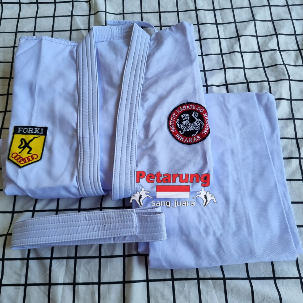 Jual (Bonus sabuk) Baju Karate INKANAS Dewasa seragam beladiri karate ...