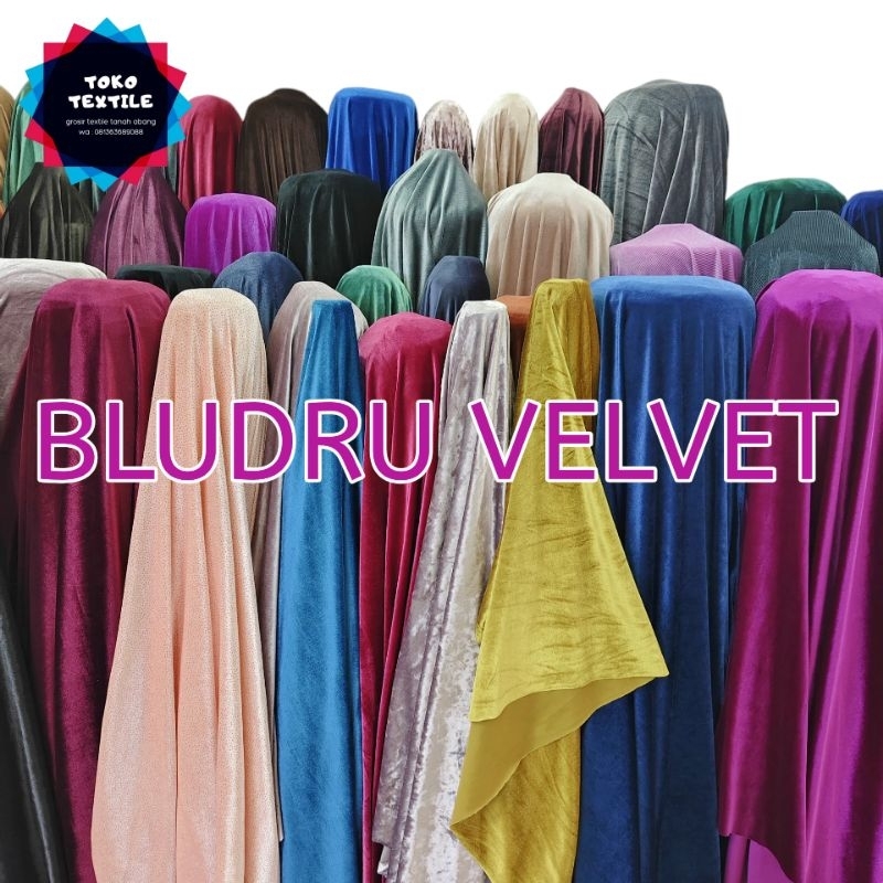 Jual PROMO!! BLUDRU VELVET / KAIN BLUDRU PREMIUM / KAIN METERAN ...