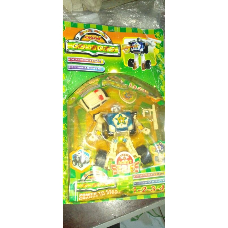 Jual Mainan model Robot polisi murah jadul go bots | Shopee Indonesia