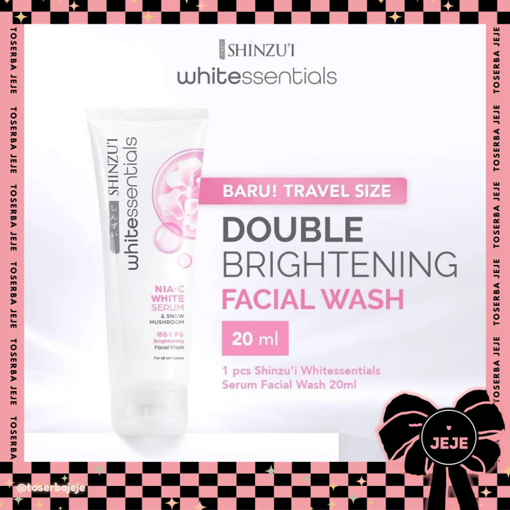 Jual [TRAVEL SIZE] Shinzui WHITEssentials Double Brightening Facial ...