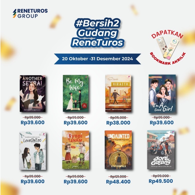 Jual FREE BOOKMARK AKRILIK - PROMO AKHIR TAHUN NOVEL BEST SELLER RENELUV | Shopee Indonesia