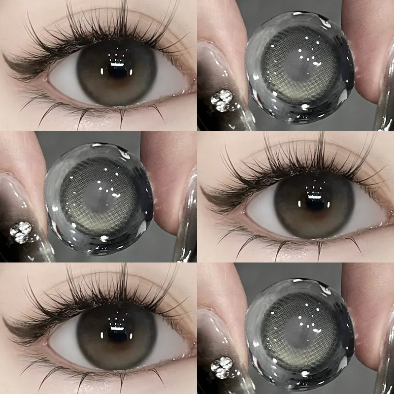 Jual （COD）softlens minus0.00-4.00 softlens soflen soflens softlens grey ...