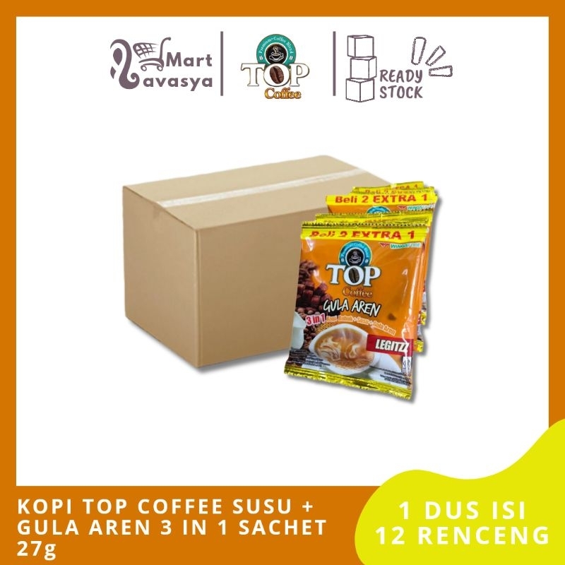 Jual KOPI TOP COFFEE SUSU + GULA AREN 3 IN 1 SACHET 27g - 1 DUS ISI 12 RENCENG - KOTA BANDUNG ...