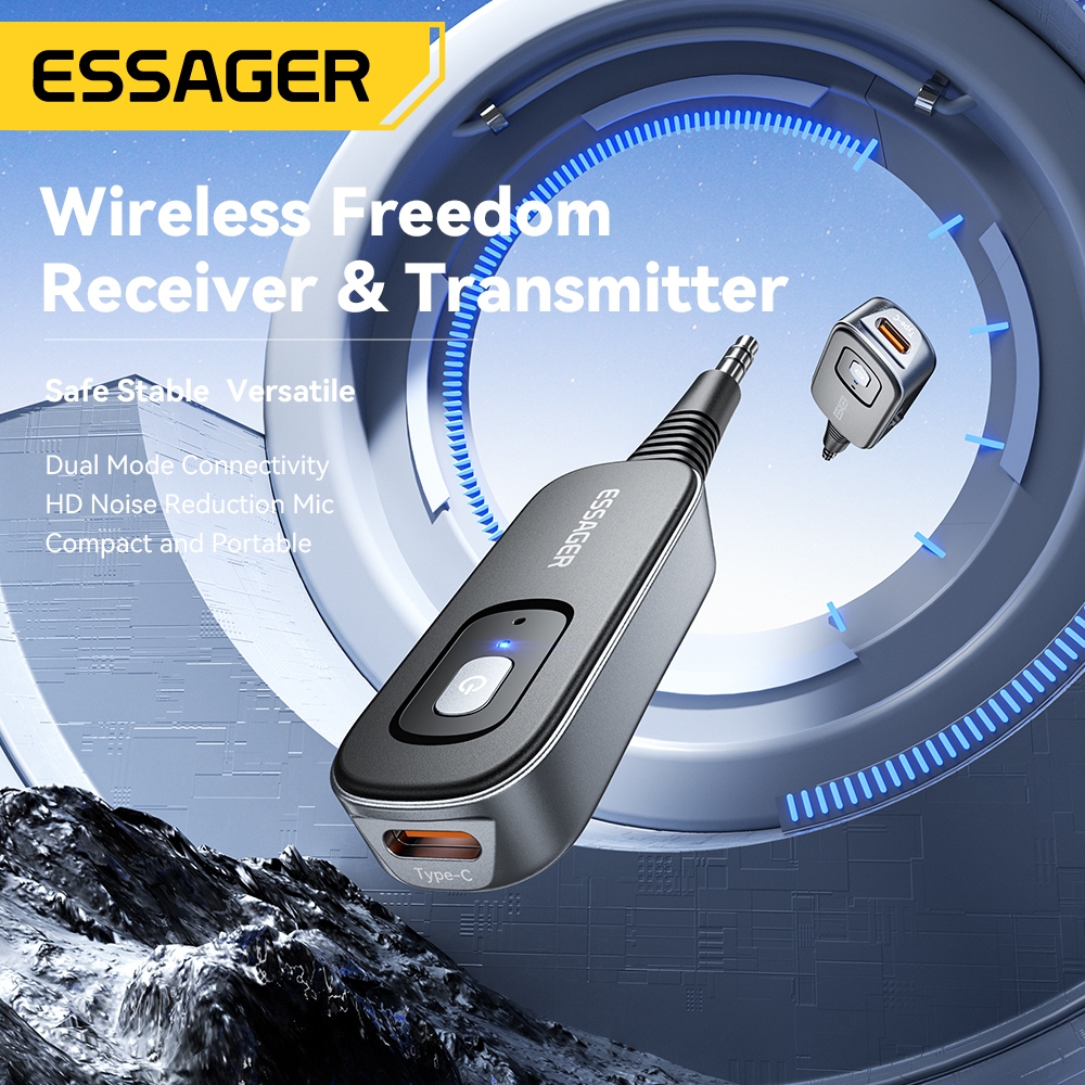 Jual Essager Bluetooth 5.1 Audio Bluetooth receiver&transmitter 2-in-1 ...