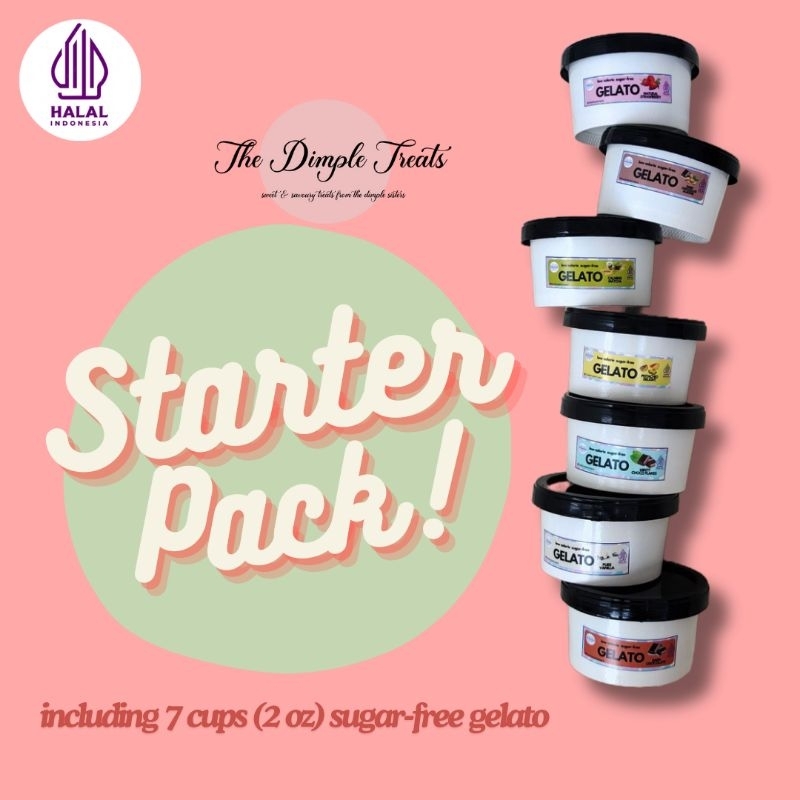 Jual sugar-free gelato ice cream bebas gula the Dimple Treats starter ...