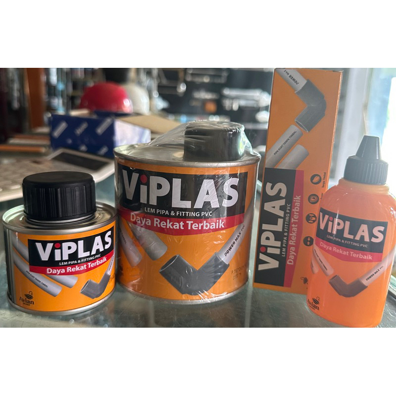 Jual LEM PIPA PEREKAT PRALON PARALON PVC VIPLAS KALENG BESAR 360GR ...
