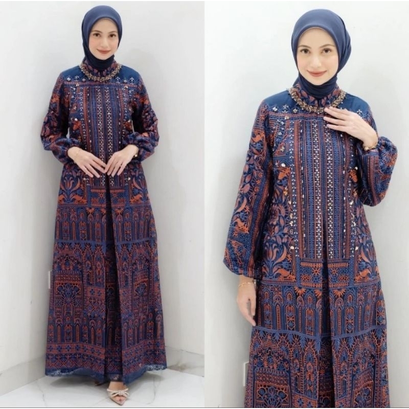 Jual Sarah The Label - Morocco Dress Navy by STL size S (NEW) | Shopee ...