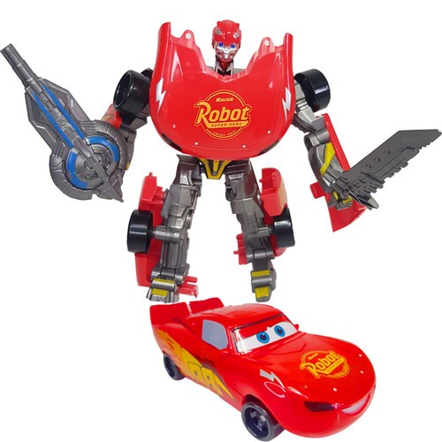 Jual robot transform optimus mcqueen cars movie robot optimus mcqueen ...