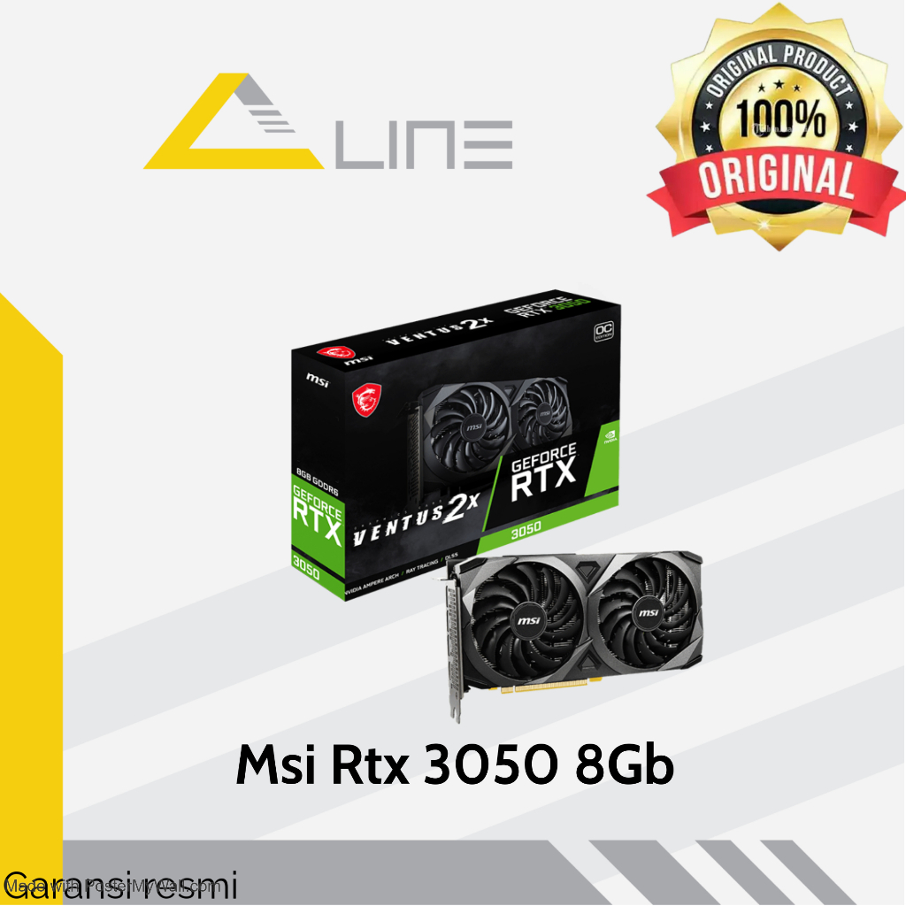 Jual VGA Card MSI GeForce RTX 3050 VENTUS 2X XS 8G OC - 8GB GDDR6 ...