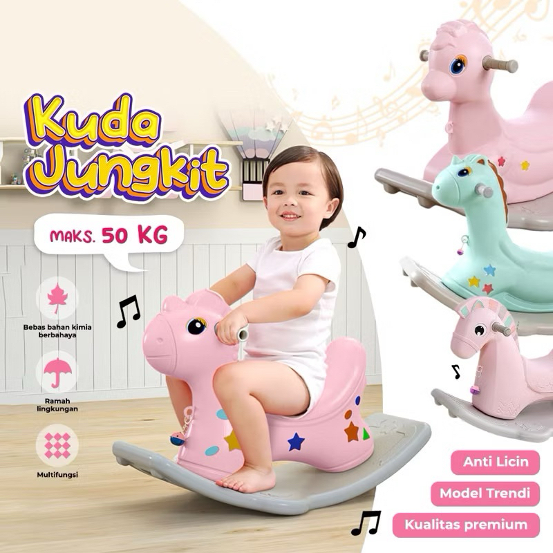 Jual Mainan Kuda Kudaan 3in1 Molion M1006 | Molion Mainan Anak Jungkat Jungkit Motif Kuda M1005 ...