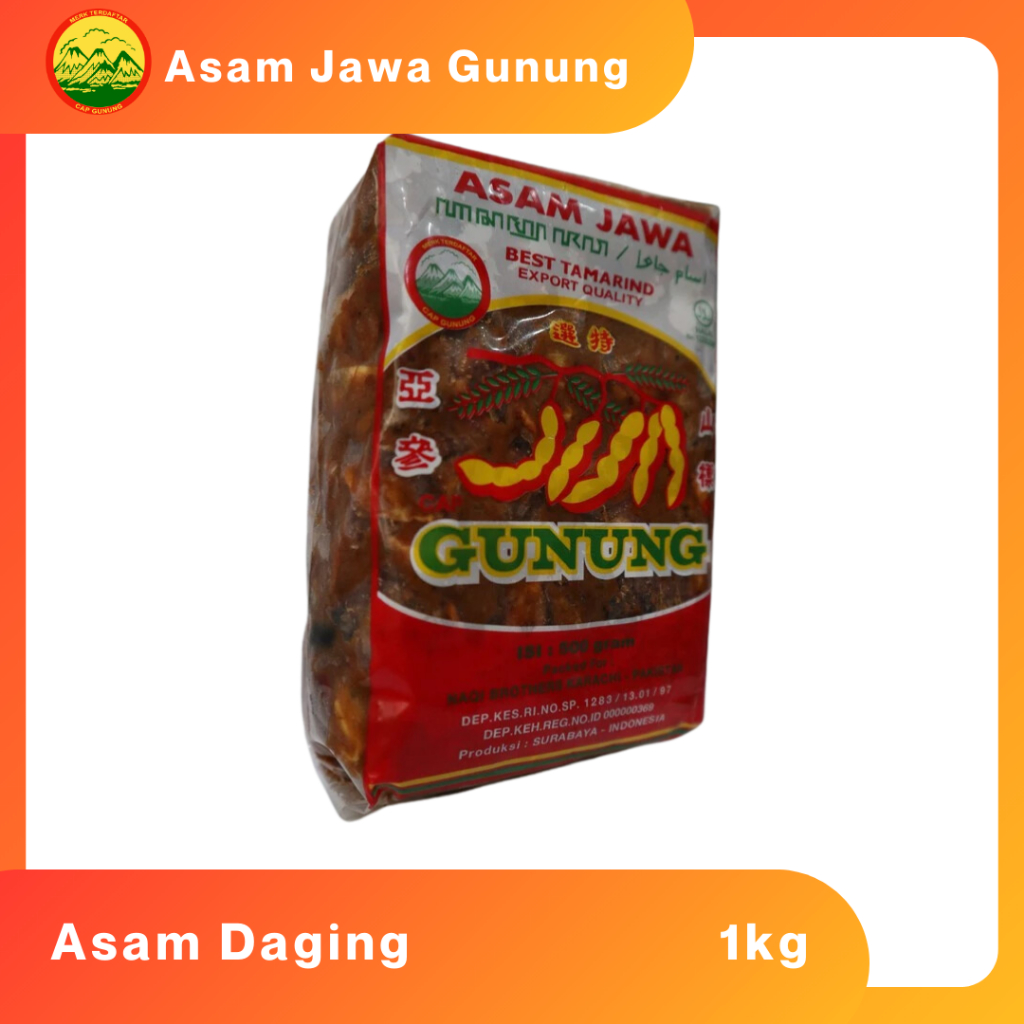 Jual ASAM JAWA ASAM TANPA BIJI ASAM DAGING CAP GUNUNG 1KG (ASAM MATANG ...