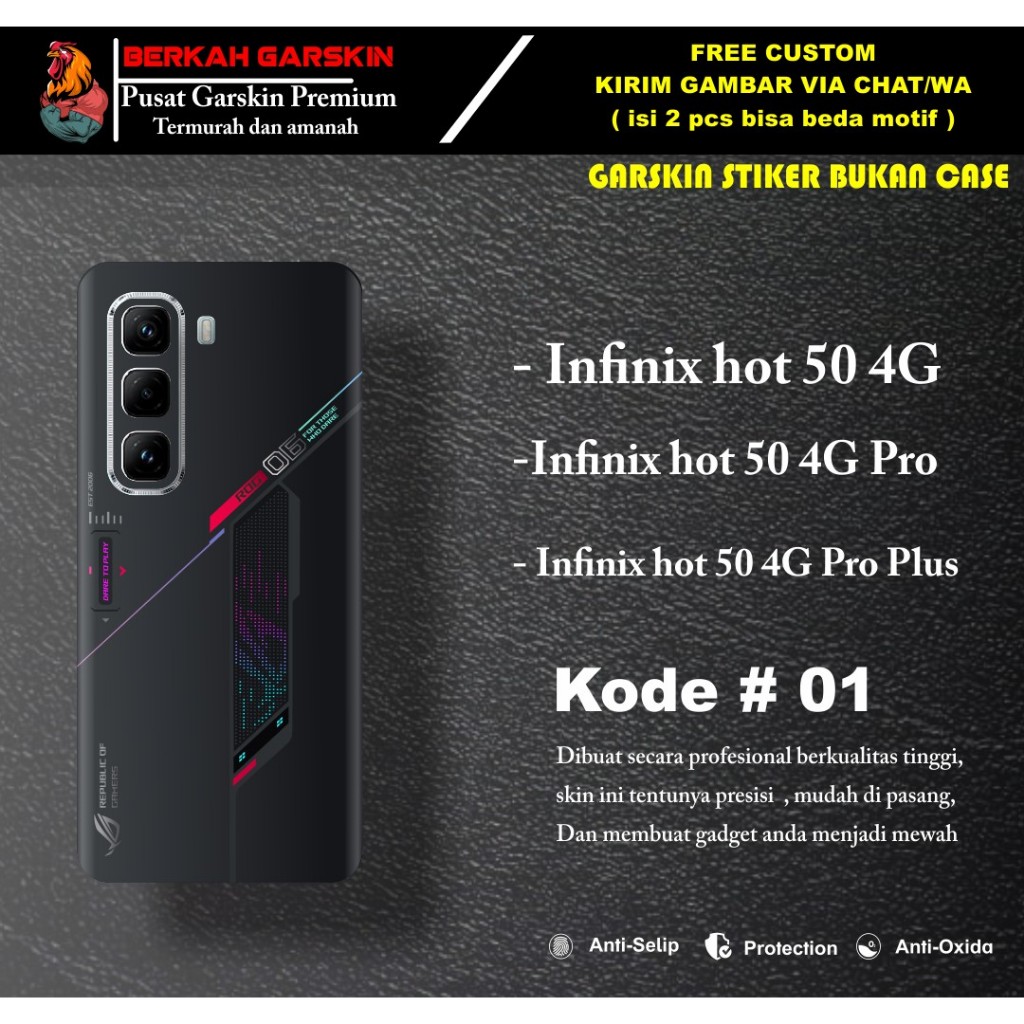 Jual (Isi 2 Pcs) Garskin Protector Infinix Hot 50 4G - Infinix Hot 50 ...