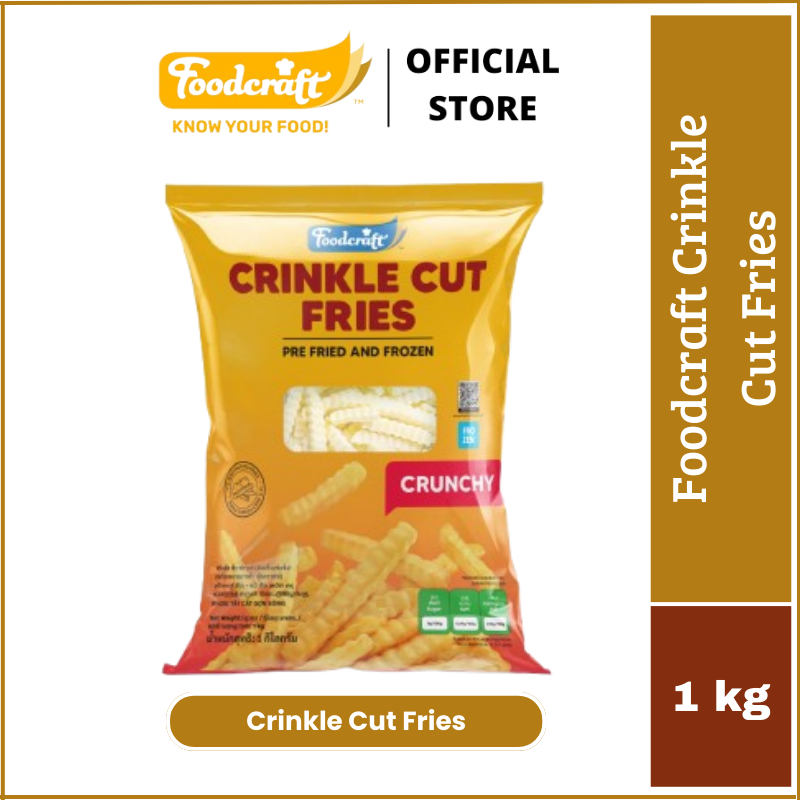 Jual Foodcraft Kentang Goreng Beku French Fries Crinkle Cut Pre Fried Frozen Kentang Goreng ...