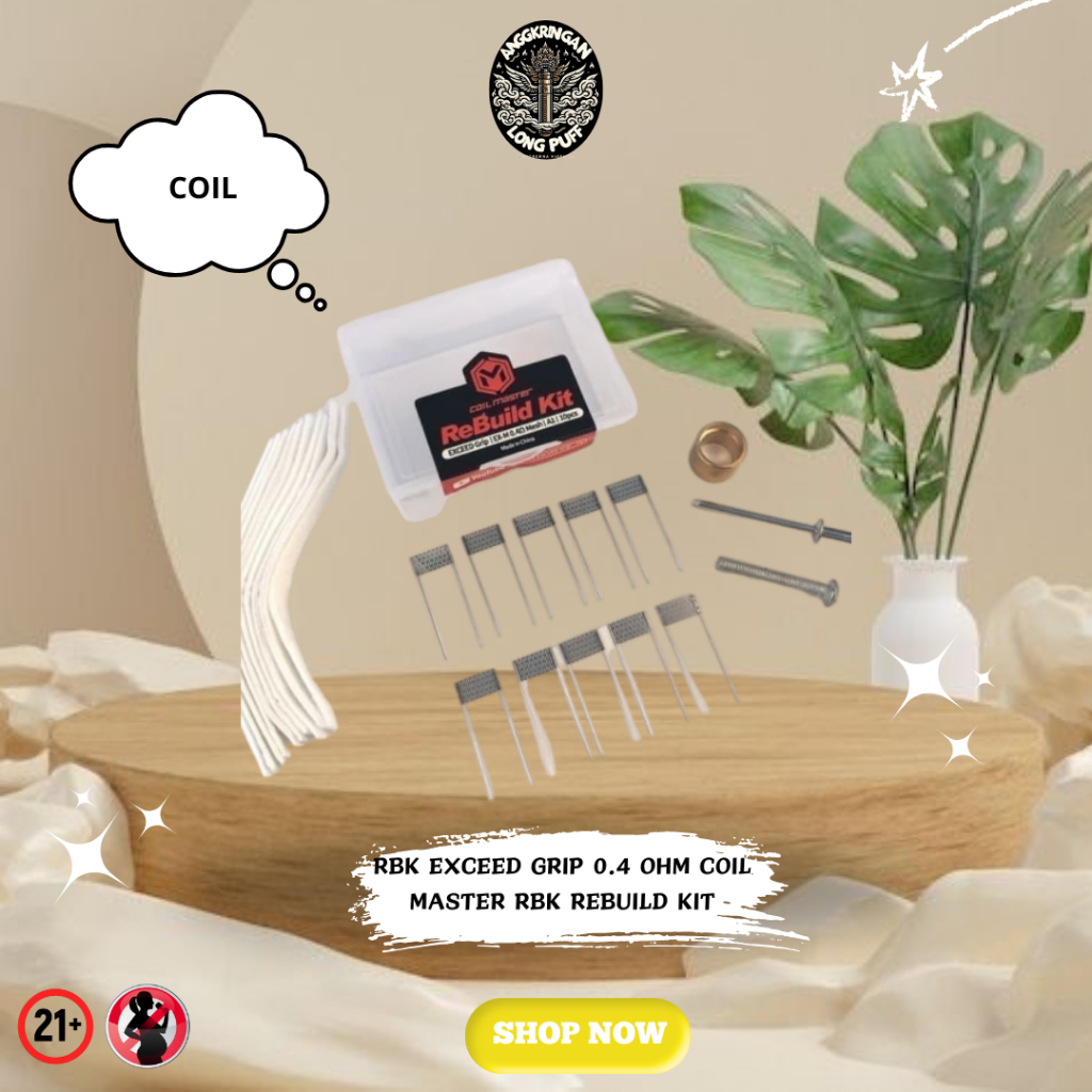 Jual RBK EXCEED GRIP 0.4 OHM COIL MASTER RBK REBUILD KIT 0.4 OHM MESH ...